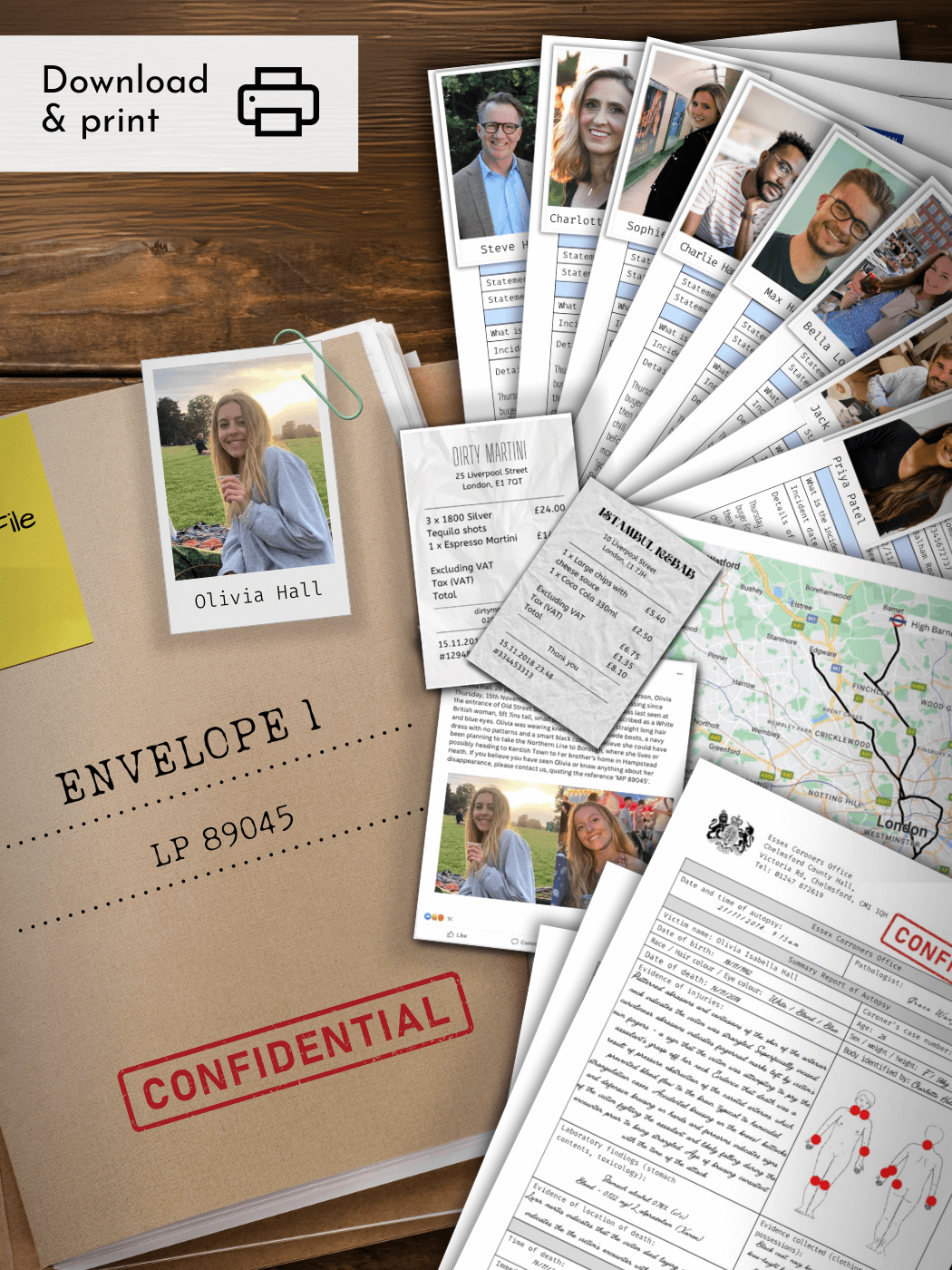 'Cold Case File' Date Night Game – A Twist Of Date